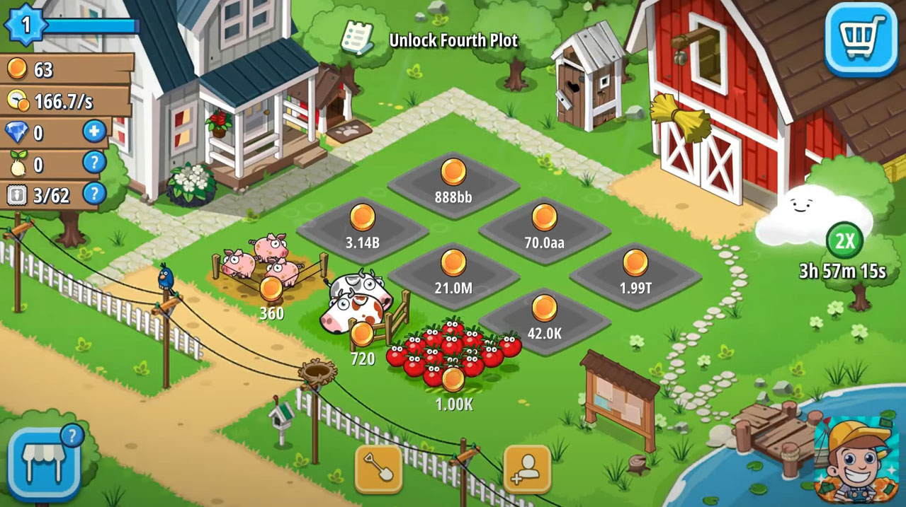 Idle Farming Empire - 1-Click-Games