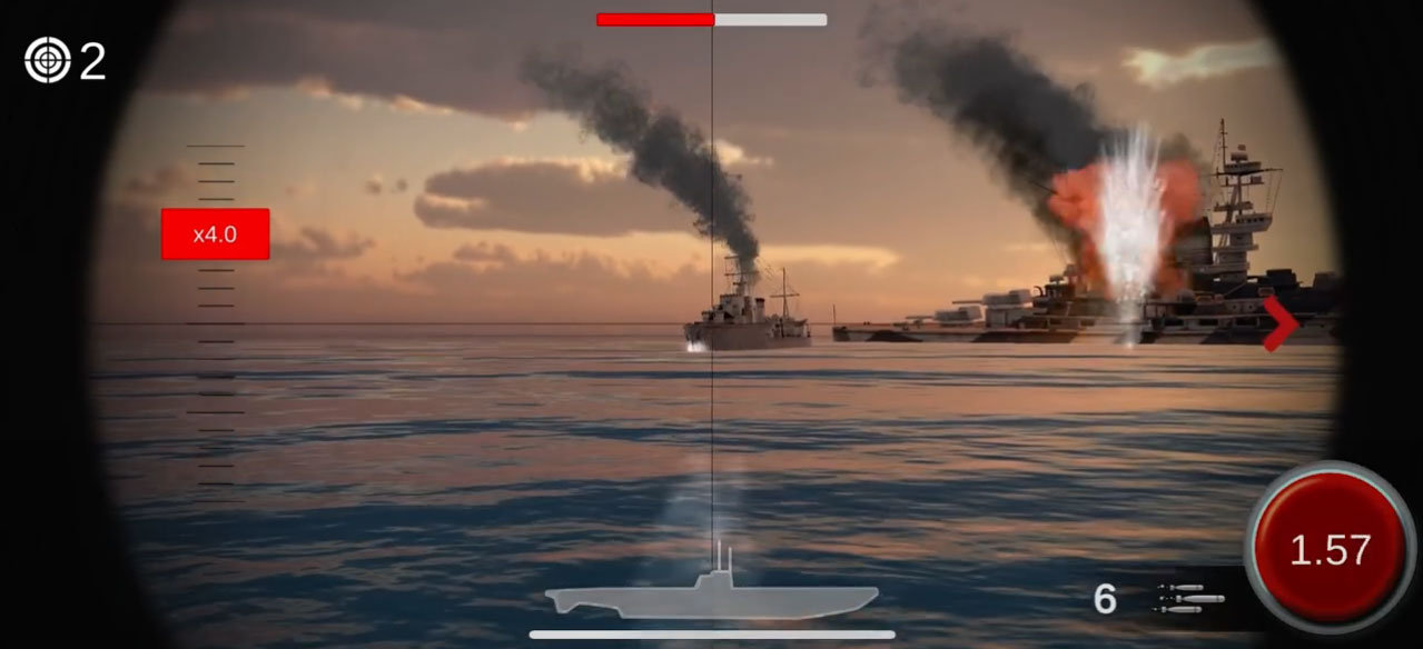 Uboat Attack - 1-Click-Games