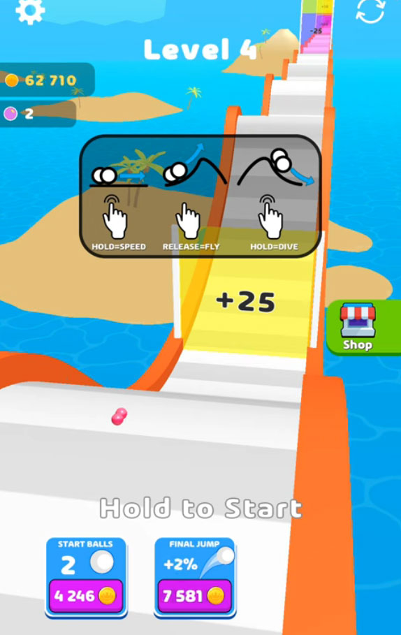 Balls Go High - 1-Click-Games