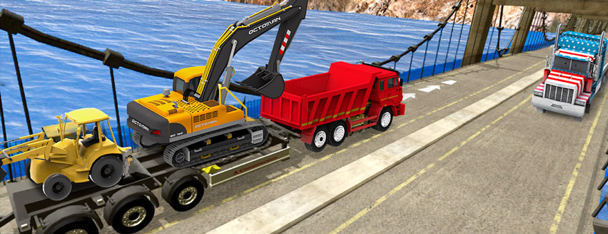 Sand Excavator Truck Driving Rescue Simulator game - Apps-4-Free