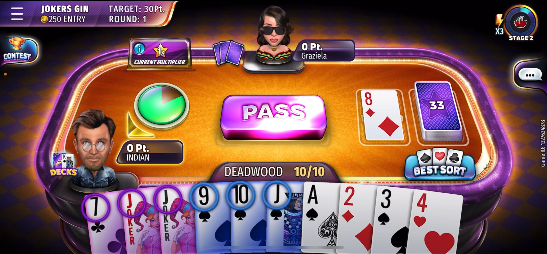 Gin Rummy Stars - Card Game - Apps4Blast