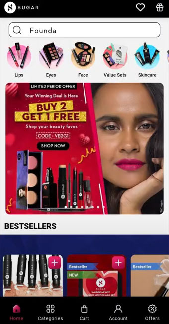 SUGAR Cosmetics: Shop Makeup - Apps4Style