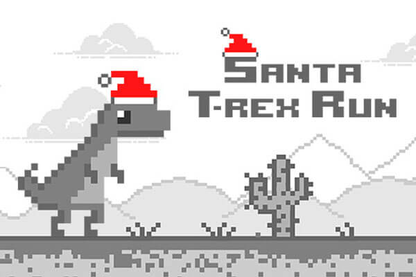 Santa T-Rex Run - Back to the Retro