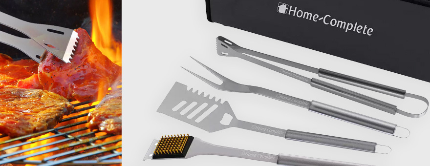 Home-Complete 7-pc. BBQ Grill Tool Kit - BuyTown