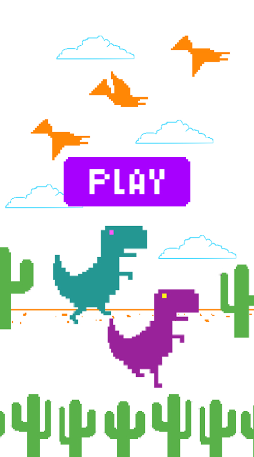 2-Player Dino Run - Dino Run Games
