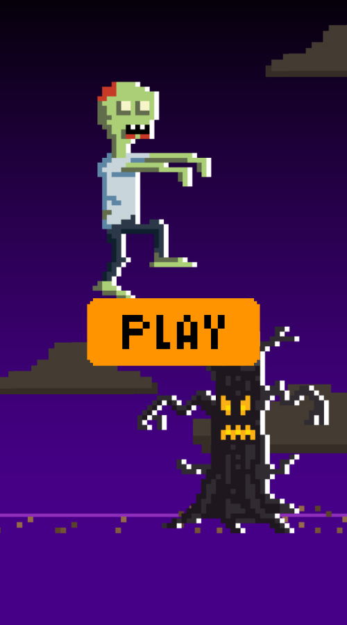 Halloween Zombie Run - Dino Run Games