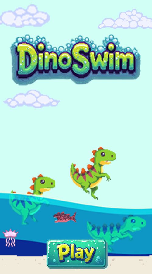 Dino Swim - Dino Run Games