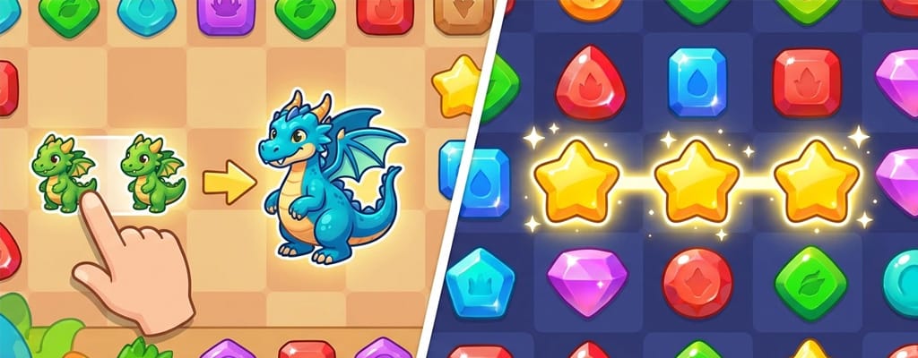 Merge Games vs. Match-3: How are they different? | Free Merge Games