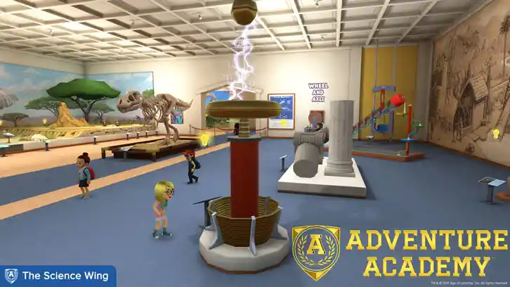 Explore the Science Wing in Adventure Academy! - Games Educate Kids