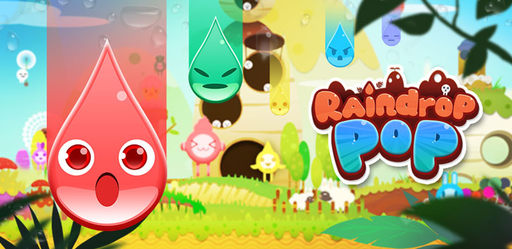 Pop Colorful Raindrops in Raindrop Pop - Play Free Online Casual Games!