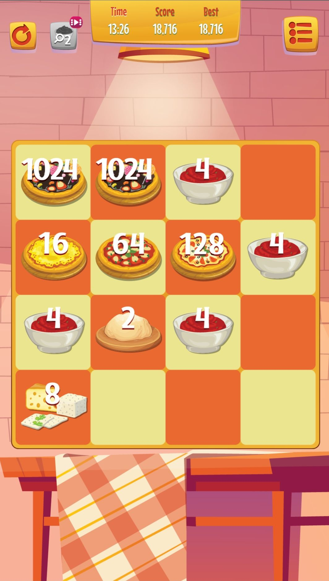 2048 Pizza - Free Casual Games!