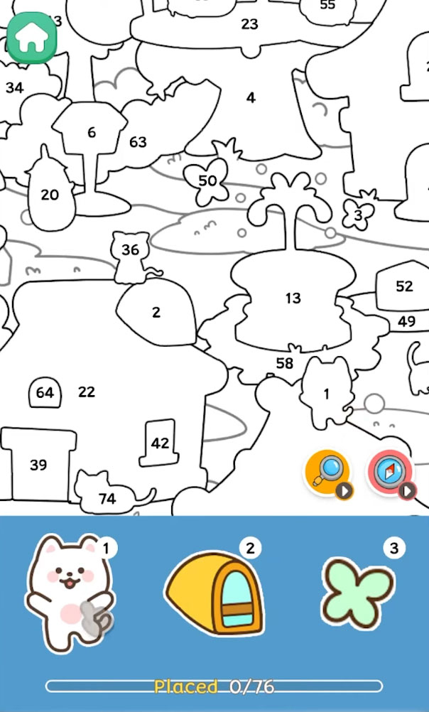 Sticker Town Puzzle - Free Casual Games!