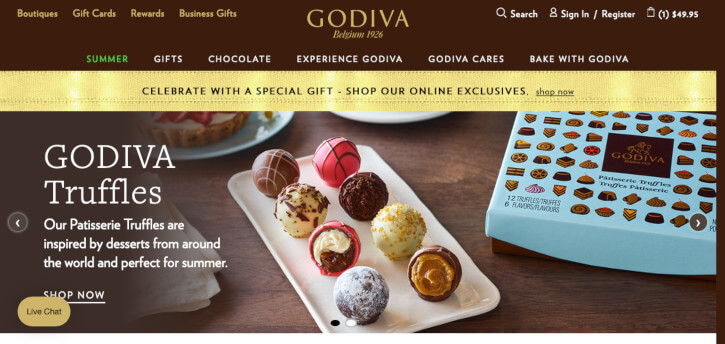 Godiva - Hint of Romance