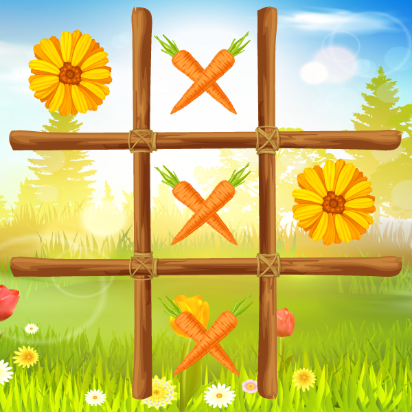 Spring Tic Tac Toe - Monstera Play