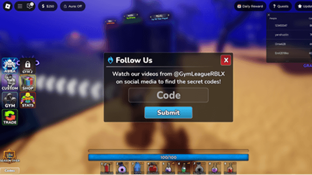 Gym League Codes (May 2026) | RobloxGo