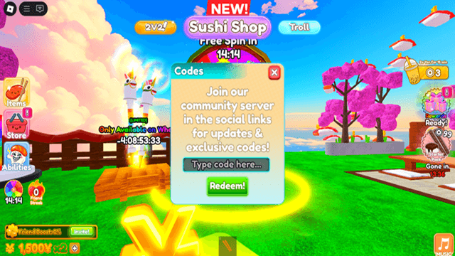 💣Bomb Poison Sushi Challenge !🍣 Codes (June 2026) | RobloxGo