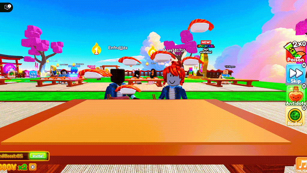 💣Bomb Poison Sushi Challenge !🍣 Discord Server & Social Channels | RobloxGo