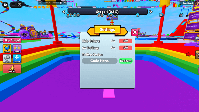 oMega Obby 🌟 725 Stages! Codes (March 2026) | RobloxGo