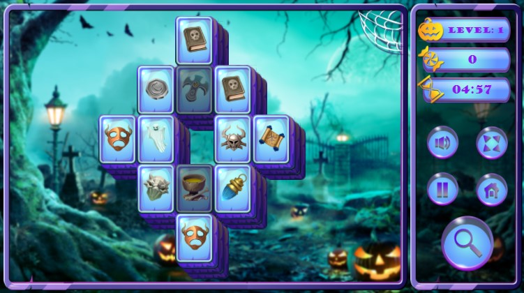 Spooky Halloween Solitaire Mahjong - Online Mahjong