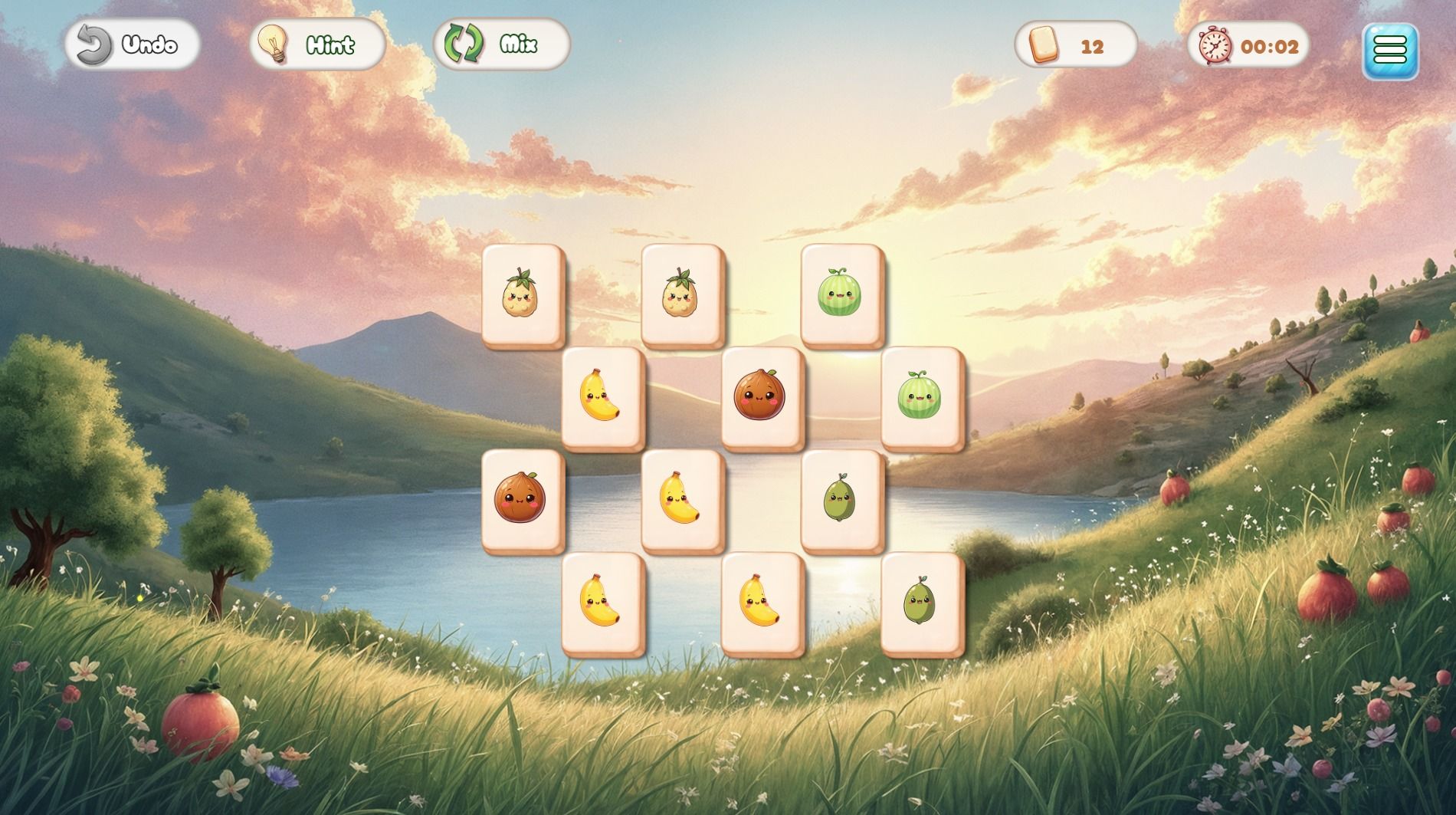 Watermelon Mahjong - Online Mahjong