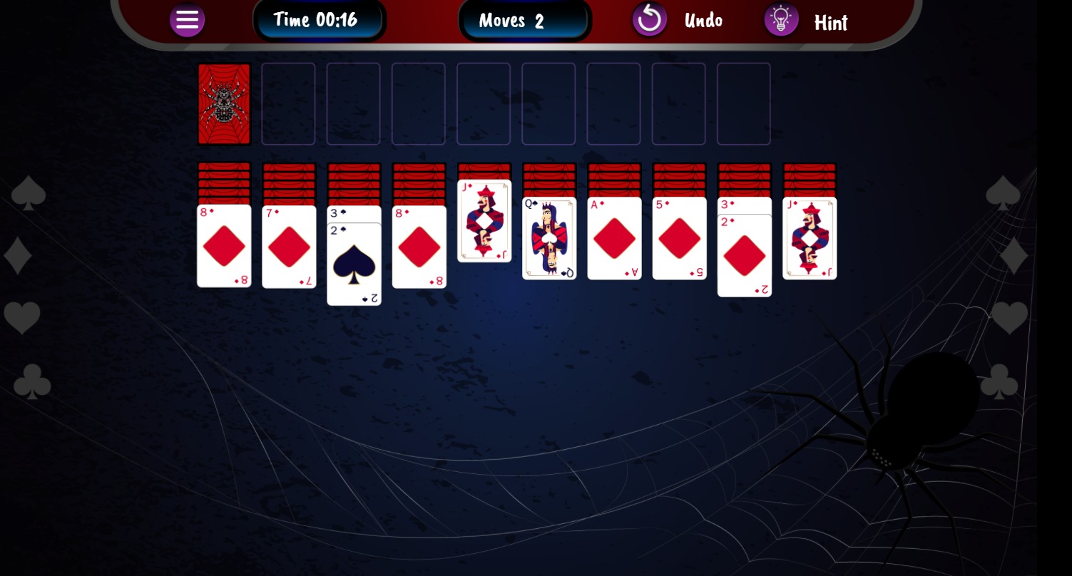 Haunted Spider Solitaire - Online Solitaire