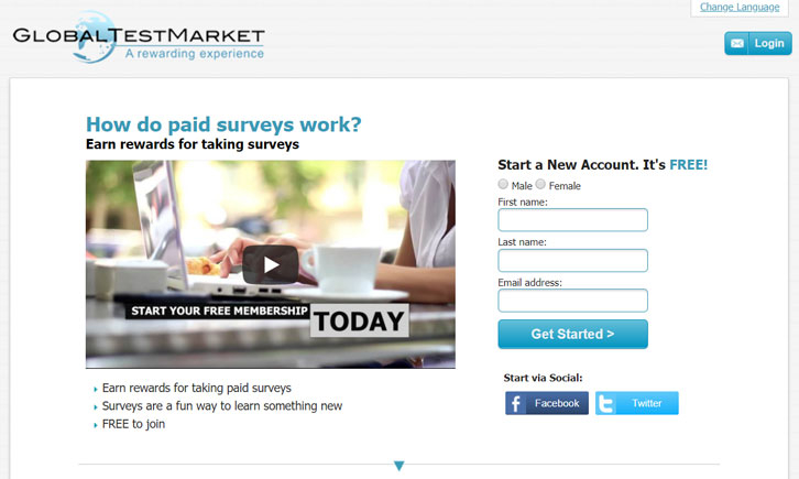 Global Test Market - PaidSurveys Guru