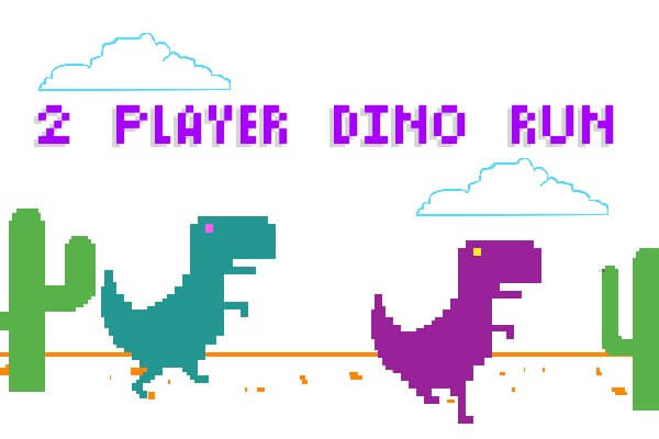 2-Player Dino Run - Runner Games