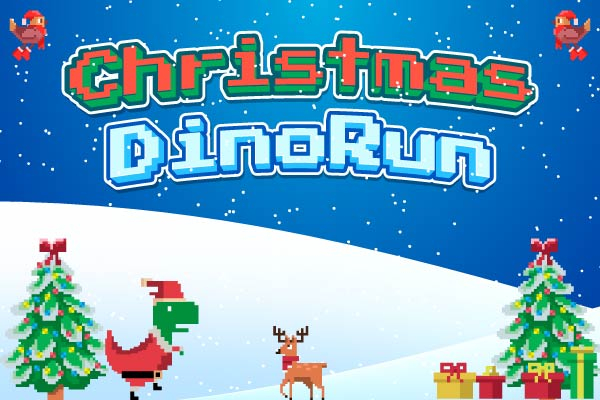 Christmas Dino Run - Runner Games