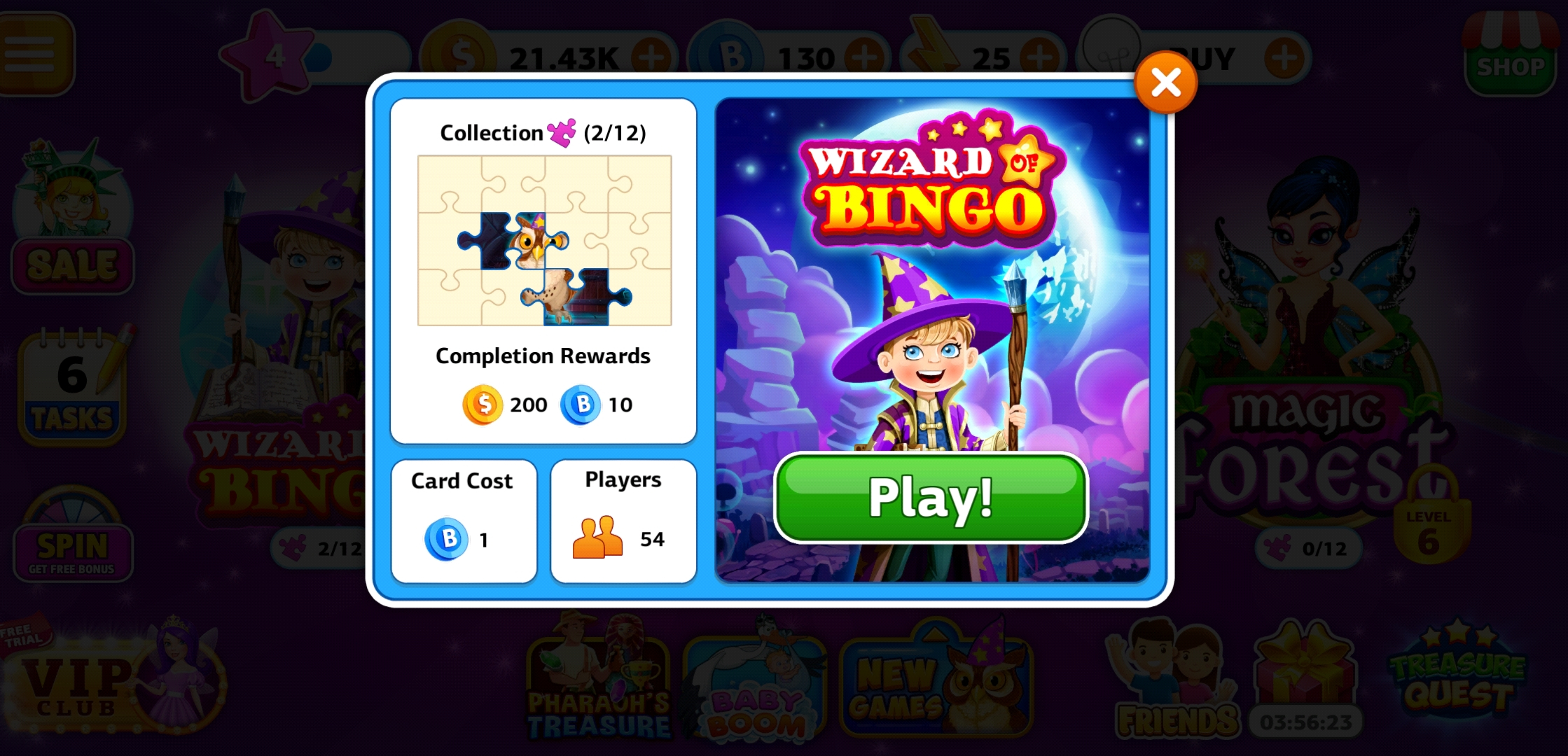 Wizard of Bingo - Slots-Blast