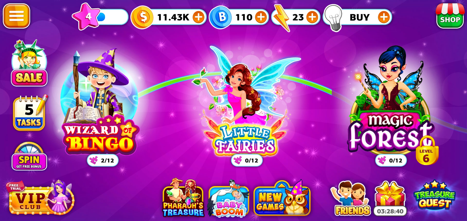 Wizard of Bingo - Slots Fun Free