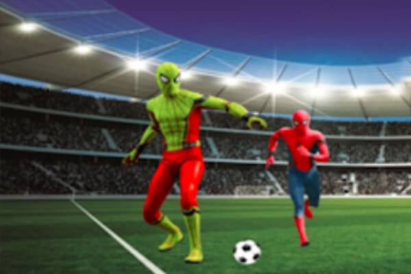 Superhero Spiderman Football Soccer League Game - SportGames