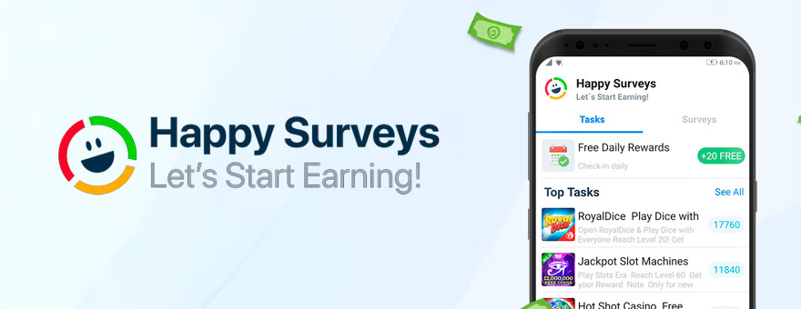 Happy Surveys - Easy Cash App - Surveys Rewards
