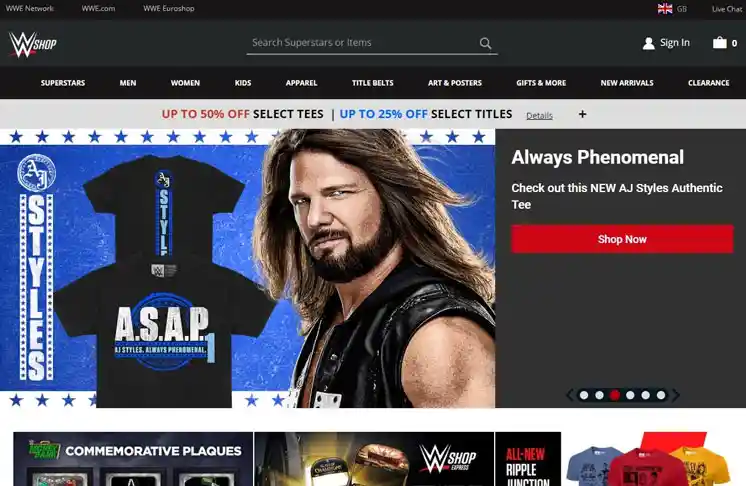 WWE Shop - Time to Buy