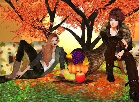 Enjoy Autumn with Friends in IMVU - Virtual Games Online - Virtual ...