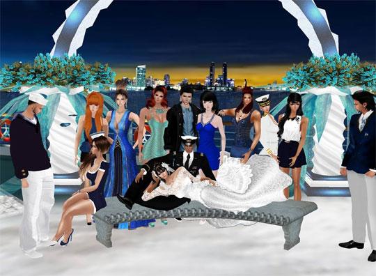 Beautiful Navy Themed Wedding in IMVU - Virtual Games Online - Virtual ...