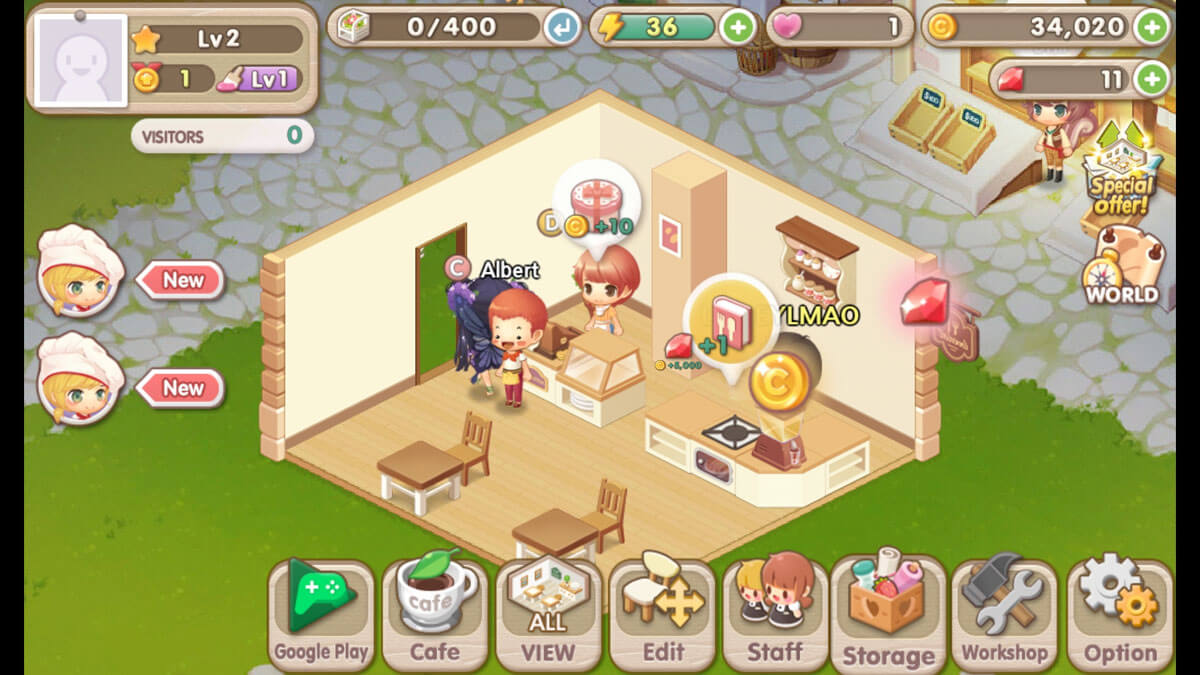 My Secret Bistro - Virtual Worlds Land!