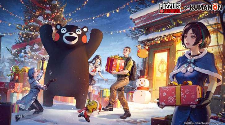Puzzles & Survival Teams Up with Kumamon for an Incredible Christmas ...